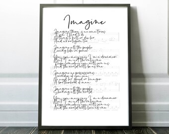 Imagine Print | Etsy