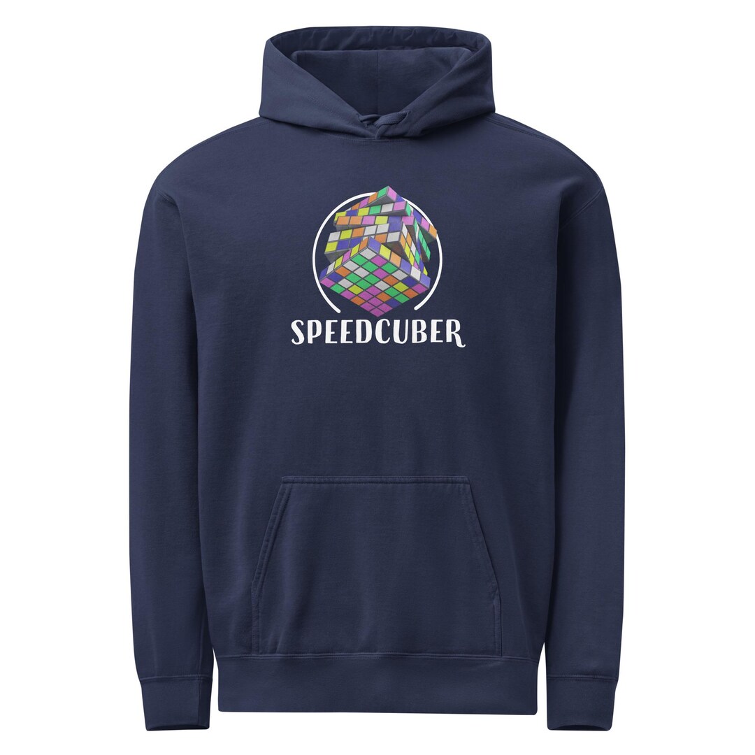 Speedcubing Garment-dyed Hoodie, Rubik's Cube, Cubing Enthusiast - Etsy