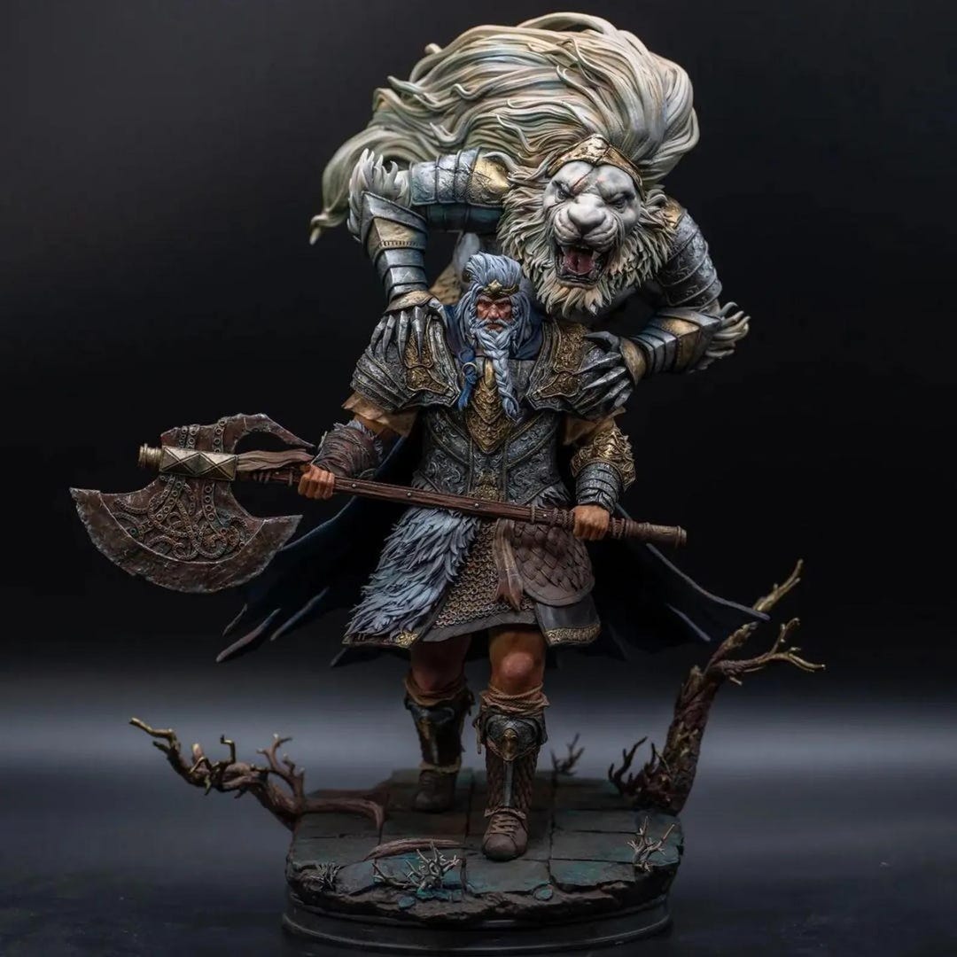 Godfrey First Elden Lord Hand Painted High Quality Art Figure Statue ...