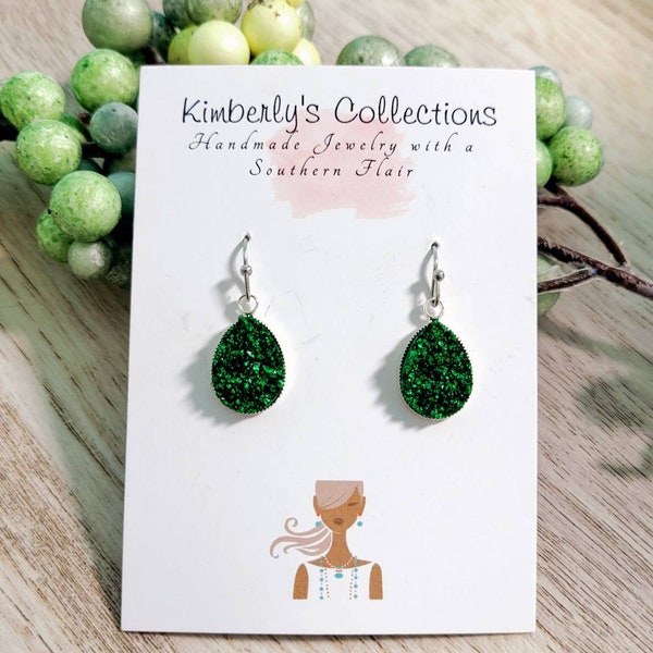 Green Teardrop - Etsy