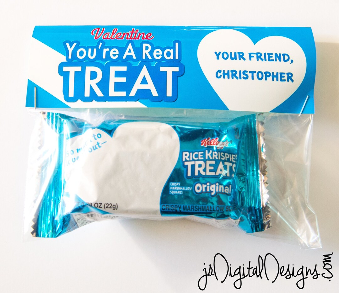 Kids Valentine's Cards Rice Krispy Treats Valentine Cards for Kids ...