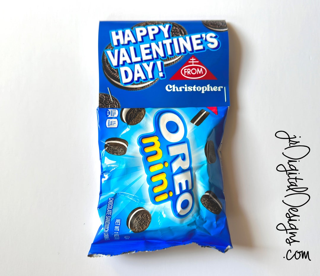 Oreo Valentines Printable Oreo Cookies Valentine's Card School Download ...