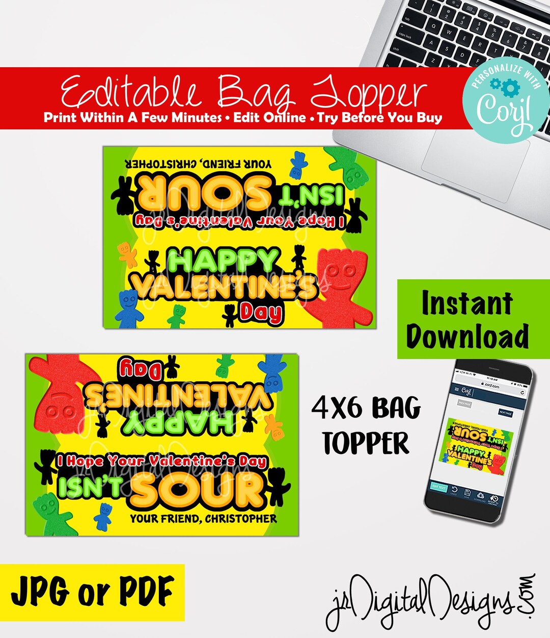 Sour Patch Kids Valentine Card Printable Sour Patch Kids Valentine ...