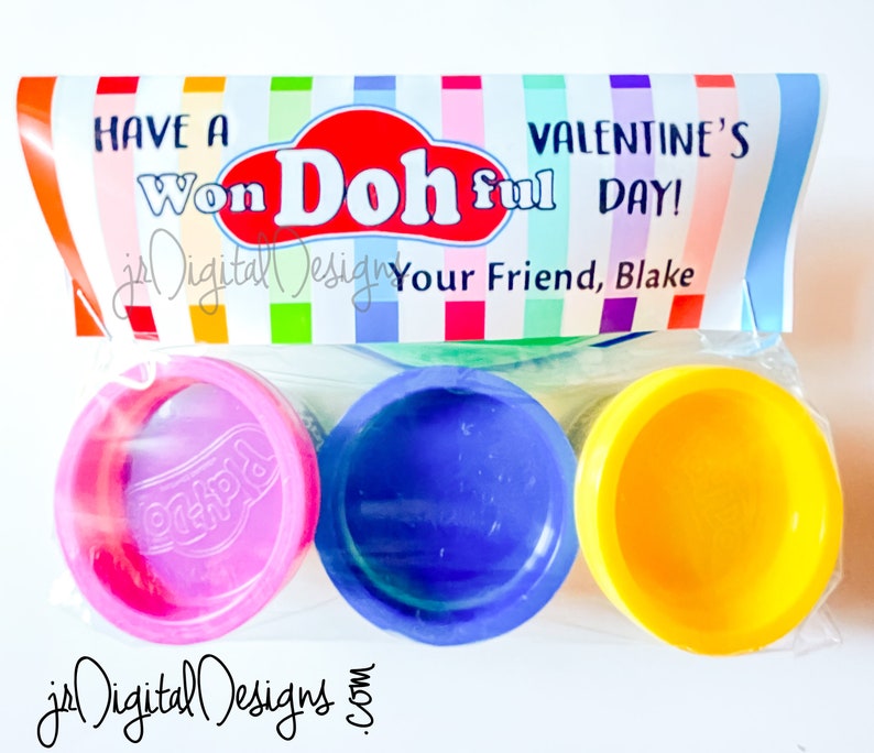 Playdough Valentine's Day Printable Kids Valentine's Day Card Play ...