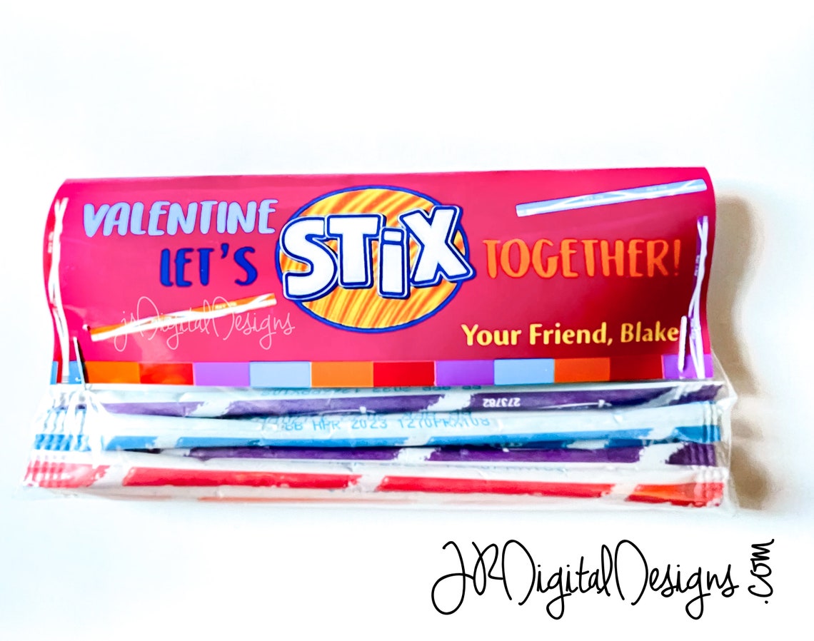 Pixy Stix Valentine’s Day Bag Topper Pixy Stix Valentine’s Day Cards ...