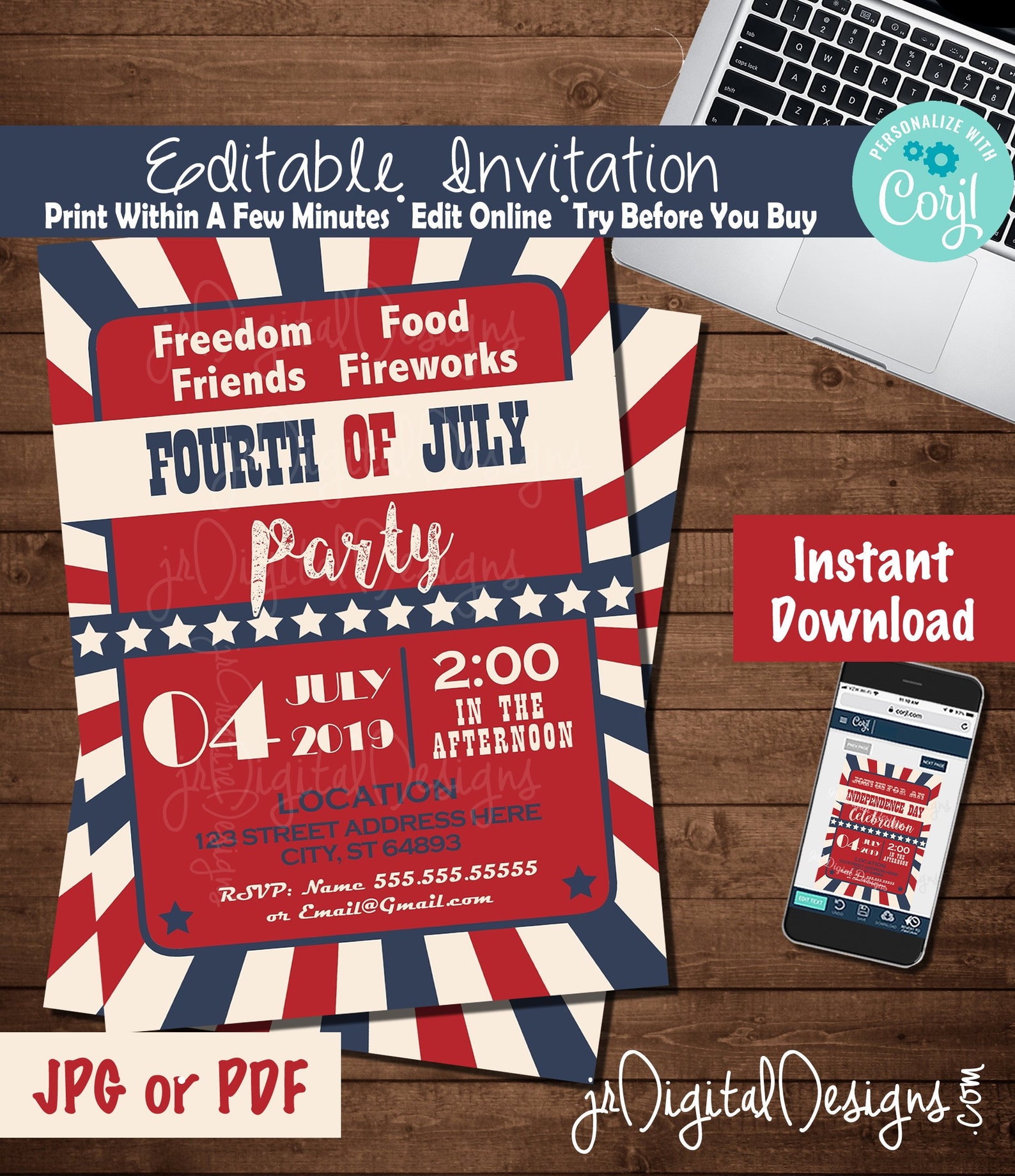 4th-of-july-invitation-editable-4th-of-july-invitation-etsy