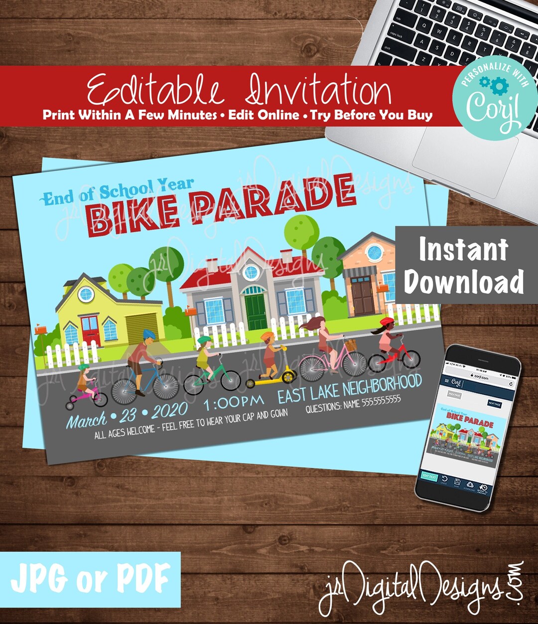 Bike Parade Neighborhood Party Neighborhood Bike Parade End of School ...