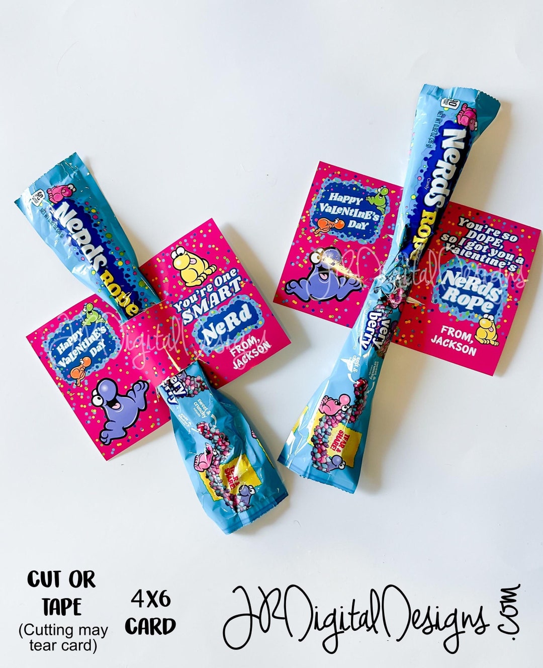 Nerd Cluster Valentine Card Printable Valentine Cards Nerd Rope ...