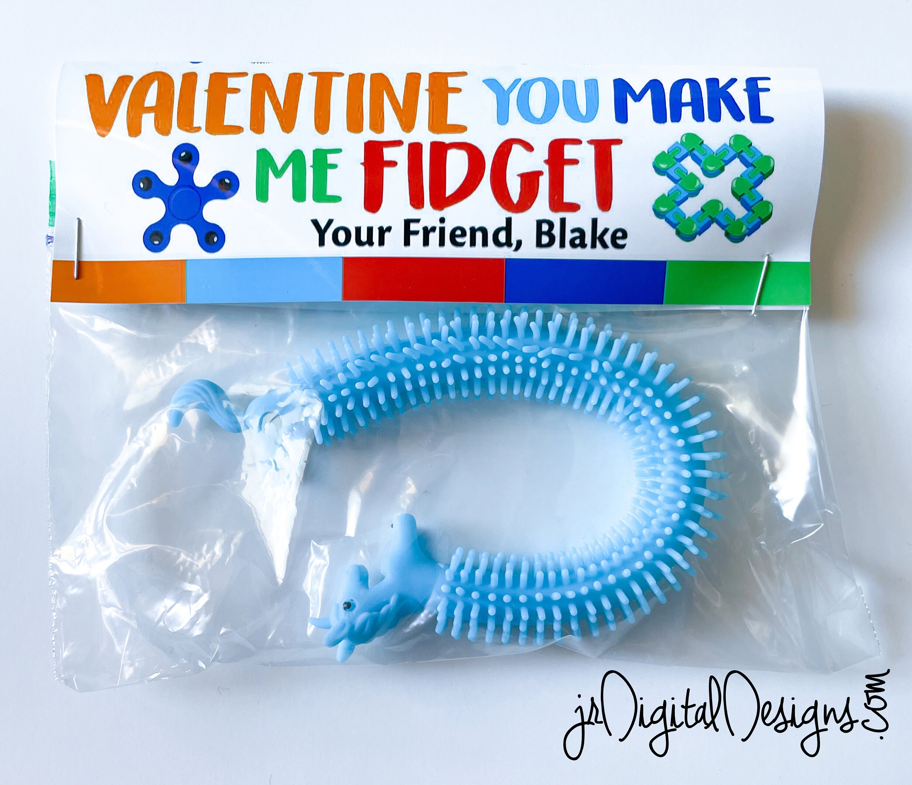 Valentine Printable Kid Cards Fidgets Valentines Day Card Fidget ...