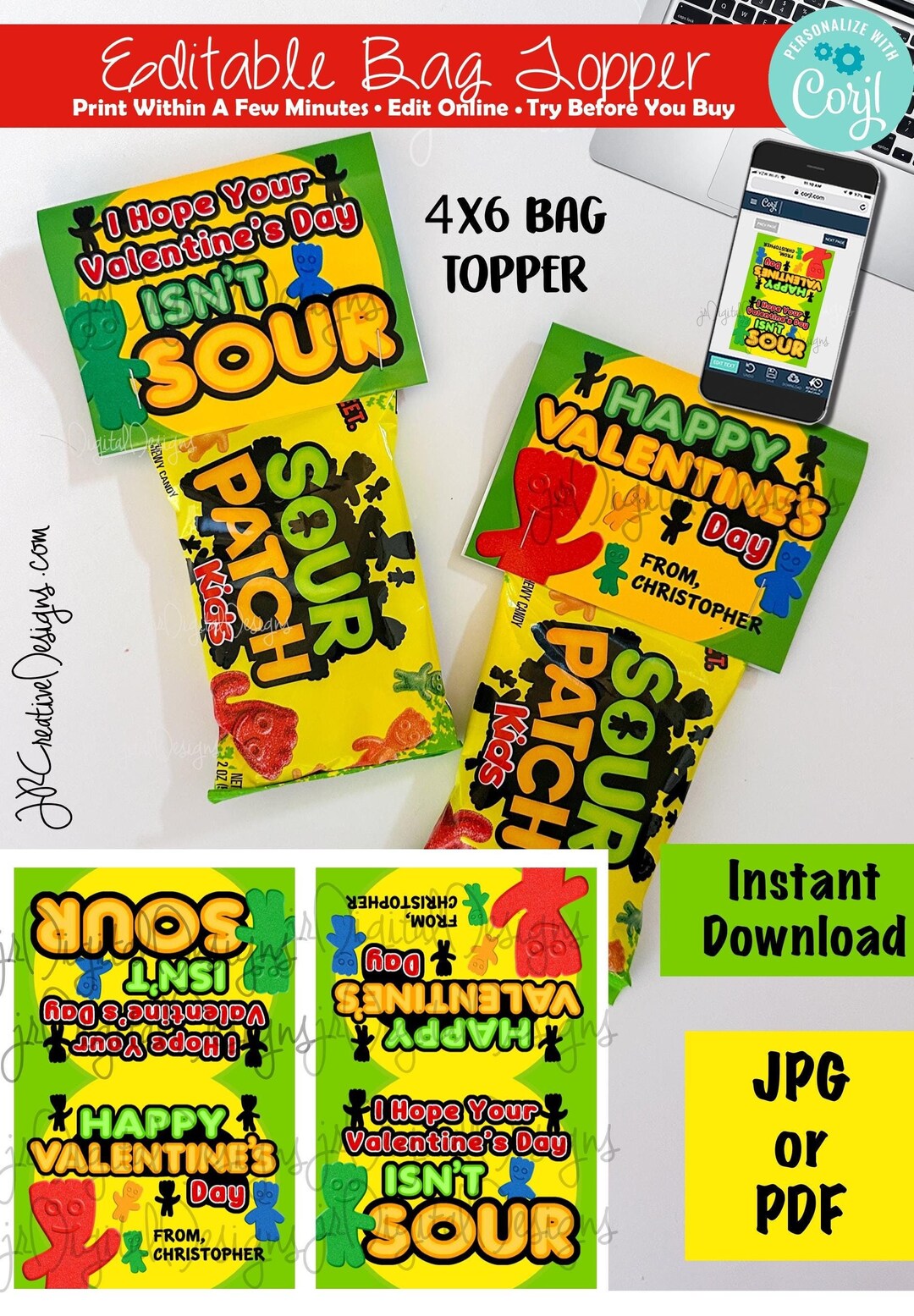 Sour Patch Kids Valentine's Cards Valentine's Sour Patch Kids ...