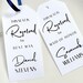 Reserved Seat Tags, Seat Reservation Sign, Chair Holder Sign, Wedding ...