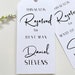 Reserved Seat Tags, Seat Reservation Sign, Chair Holder Sign, Wedding ...