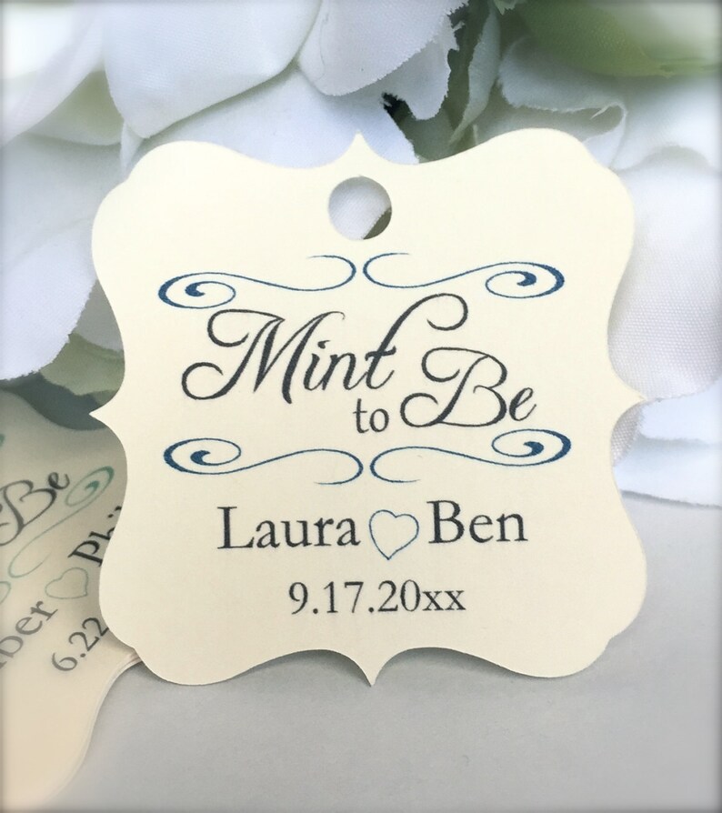Mint to Be Labels Mint Favor Tags Set of 20 | Etsy