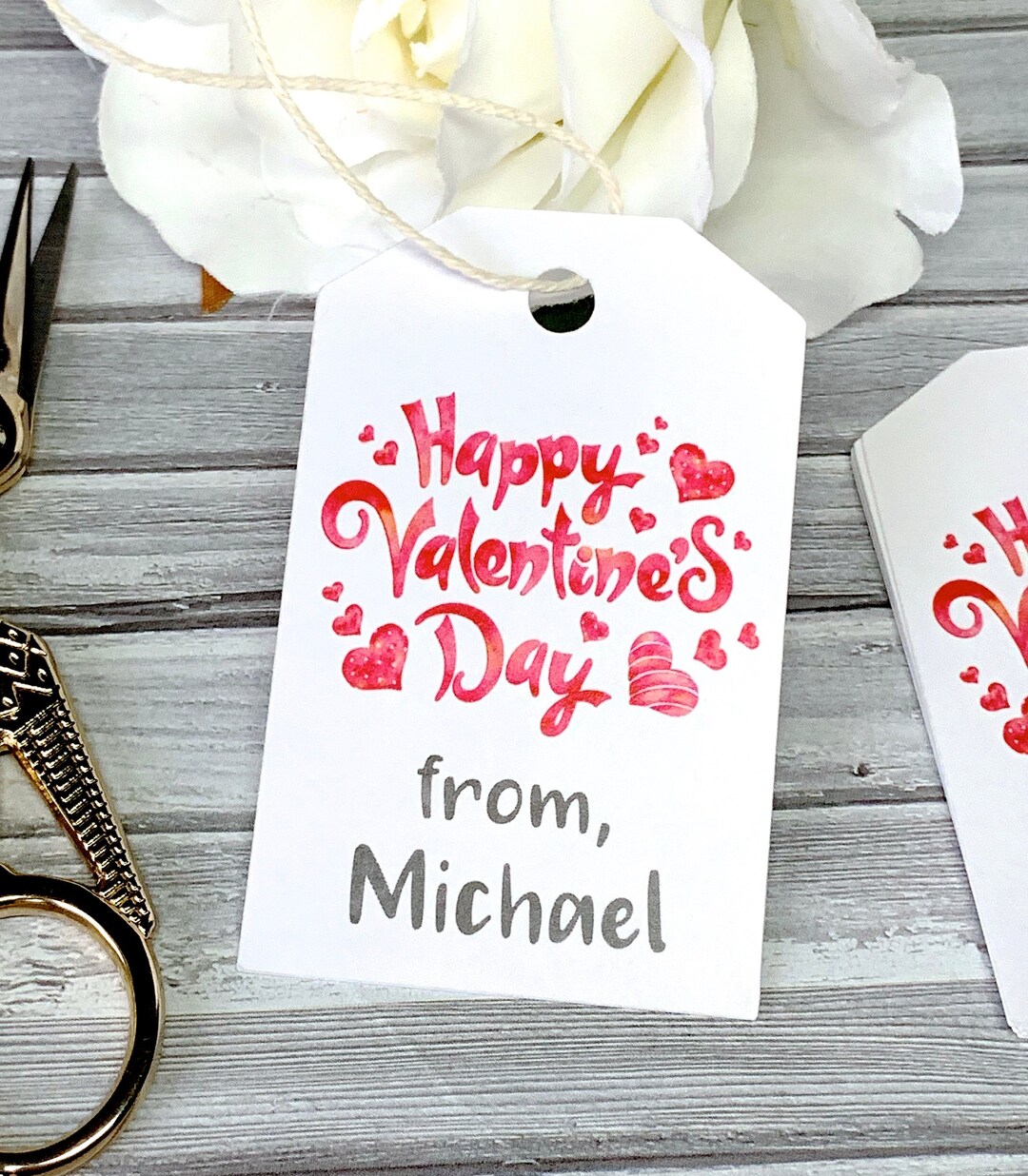 Valentine's Day Tags, Tags for Goody Bags, Happy Valentine's Day ...