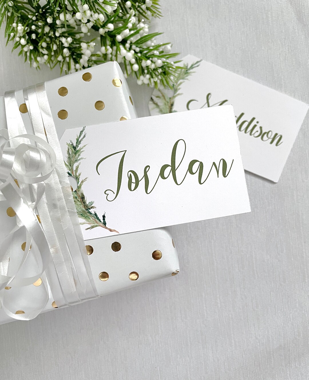 Personalized Gift Tags, Printed Name Tags, Personalized Labels for ...
