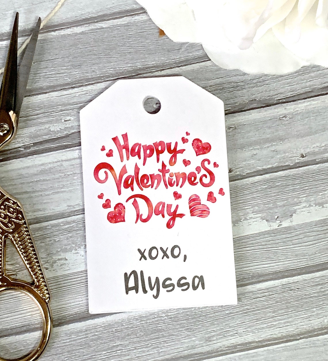 Valentine's Day Tags Tags for Goody Bags Happy | Etsy