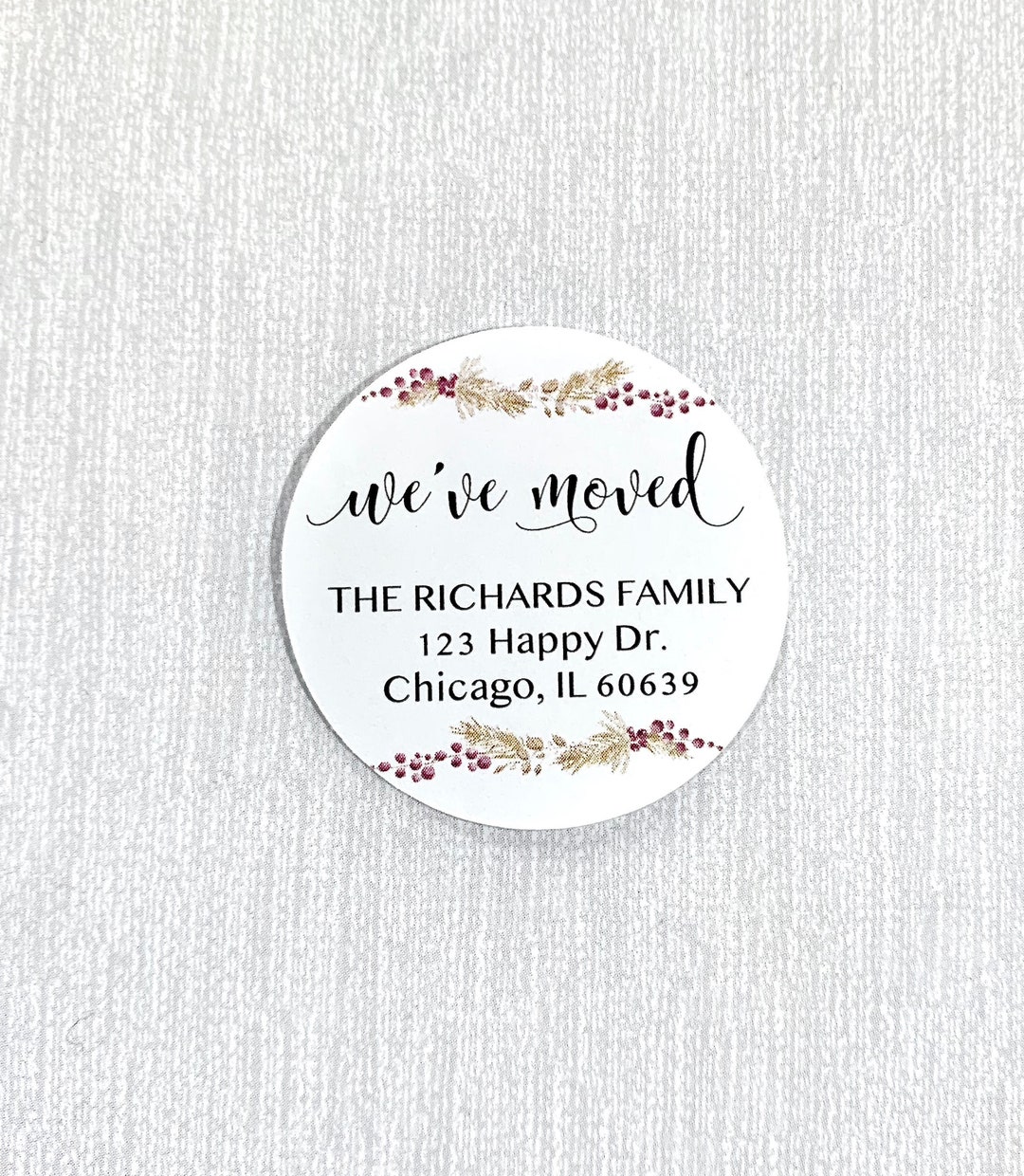 We've Moved Stickers, New Address Labels, Christmas Address Labels - Etsy