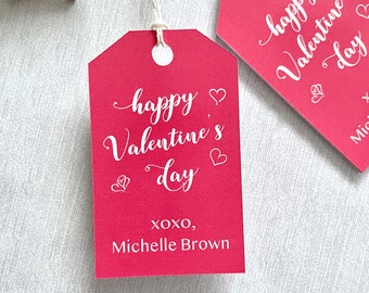 Valentine's Day Tags, Tags for Goody Bags, Happy Valentine's Day ...