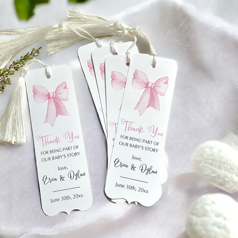 Baby Shower Bookmark - Etsy