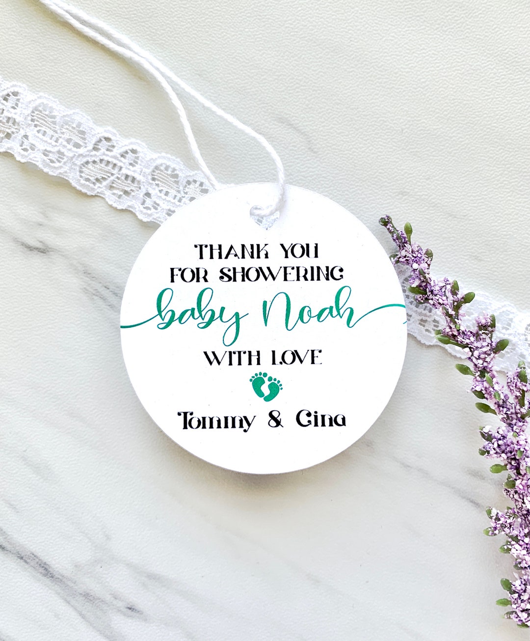 Personalized Baby Shower Tags Printed Baby Shower Label Set - Etsy