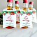 Personalized Christmas Shot Bottle Tags: Eat, Drink & Be Merry - Etsy