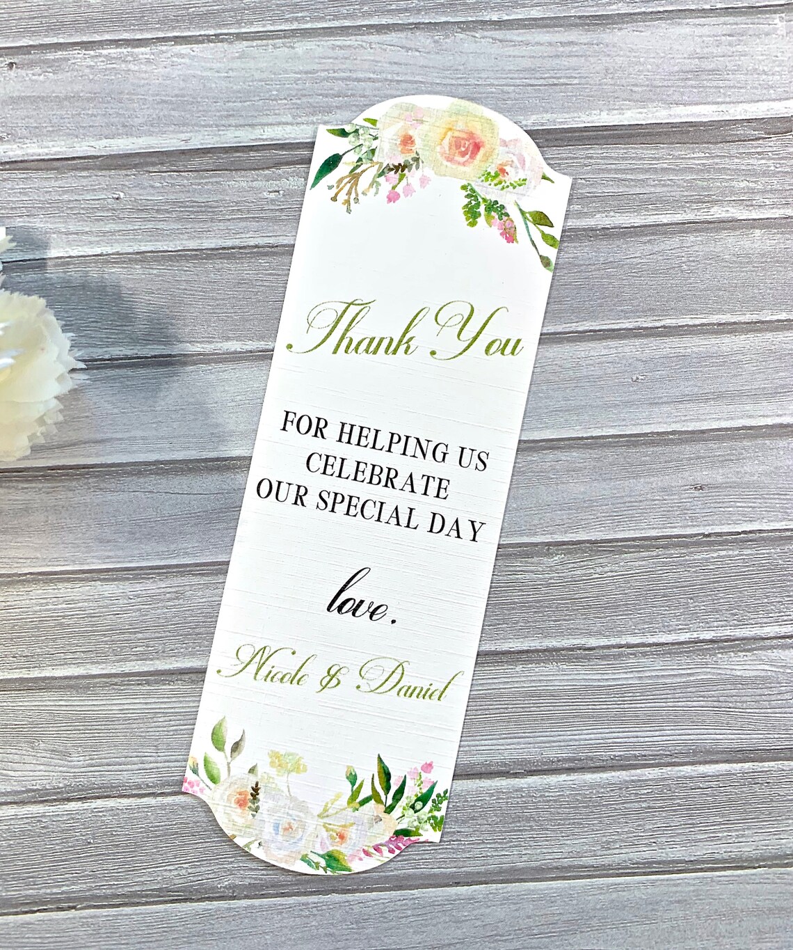 Bookmark Favors Wedding Bookmarks Personalized Book Signs | Etsy