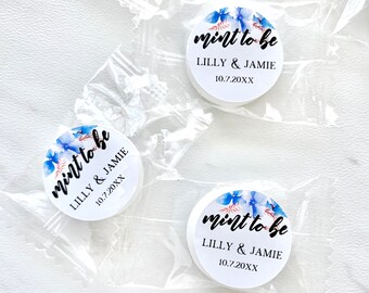 Mint Favors Personalized Wedding Mints Mint to Be | Etsy
