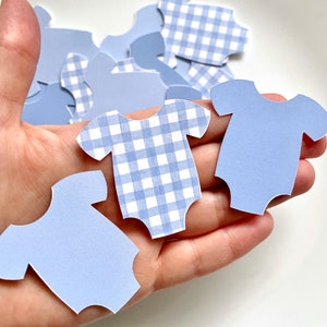 2" Baby Bodysuits Cutouts, Baby Shower Confetti, Baby Shower Decor ...