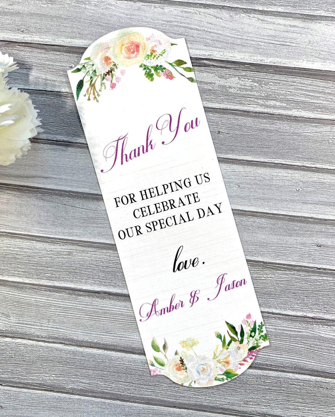 Bookmark Favors, Wedding Bookmarks, Personalized Book Signs, Engagement ...
