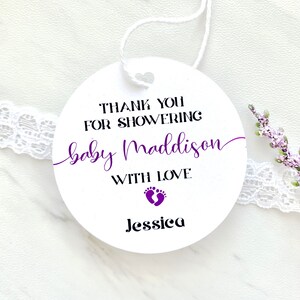 Personalized Baby Shower Tags Printed Baby Shower Label Set - Etsy
