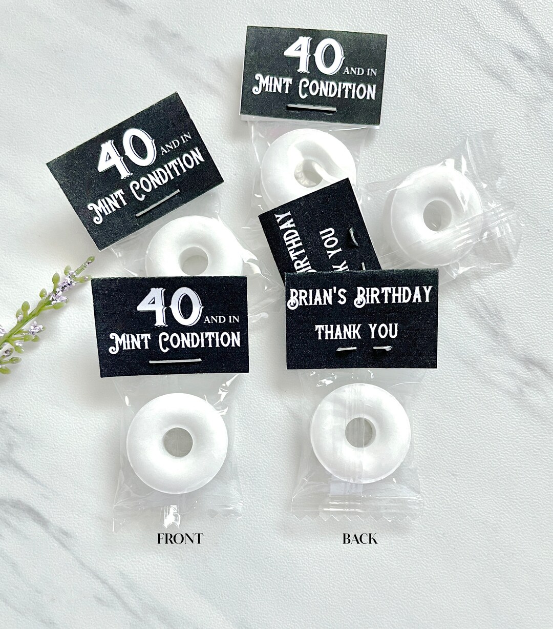 Personalized Birthday Mints: Edible Party Favors - Etsy