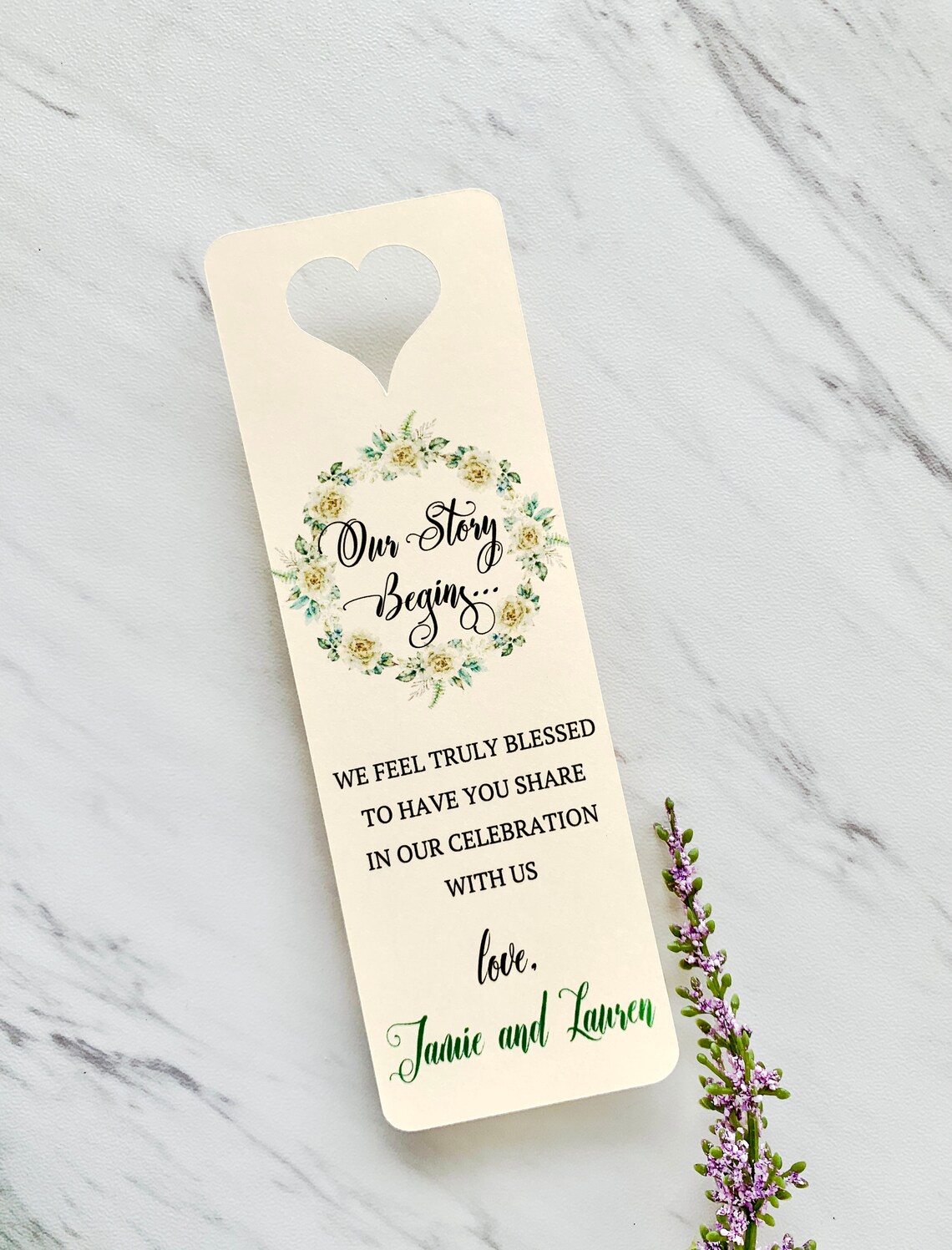 Wedding Bookmark Favors Wedding Favors Personalized Book - Etsy