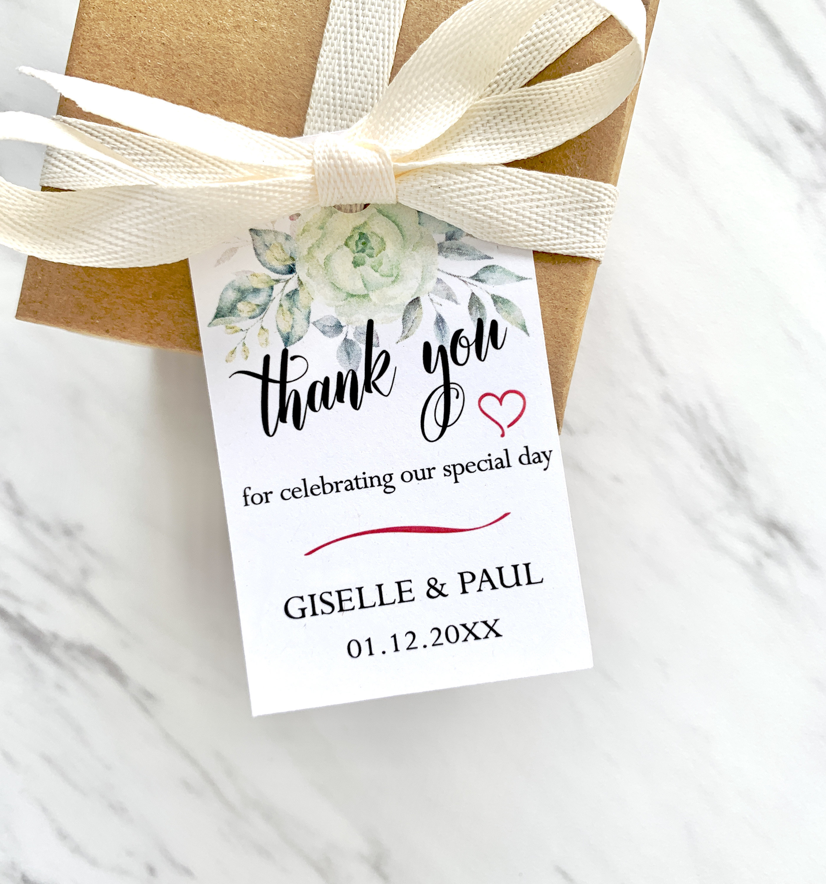 Wedding favor tags printed thank you tags labels for favors | Etsy