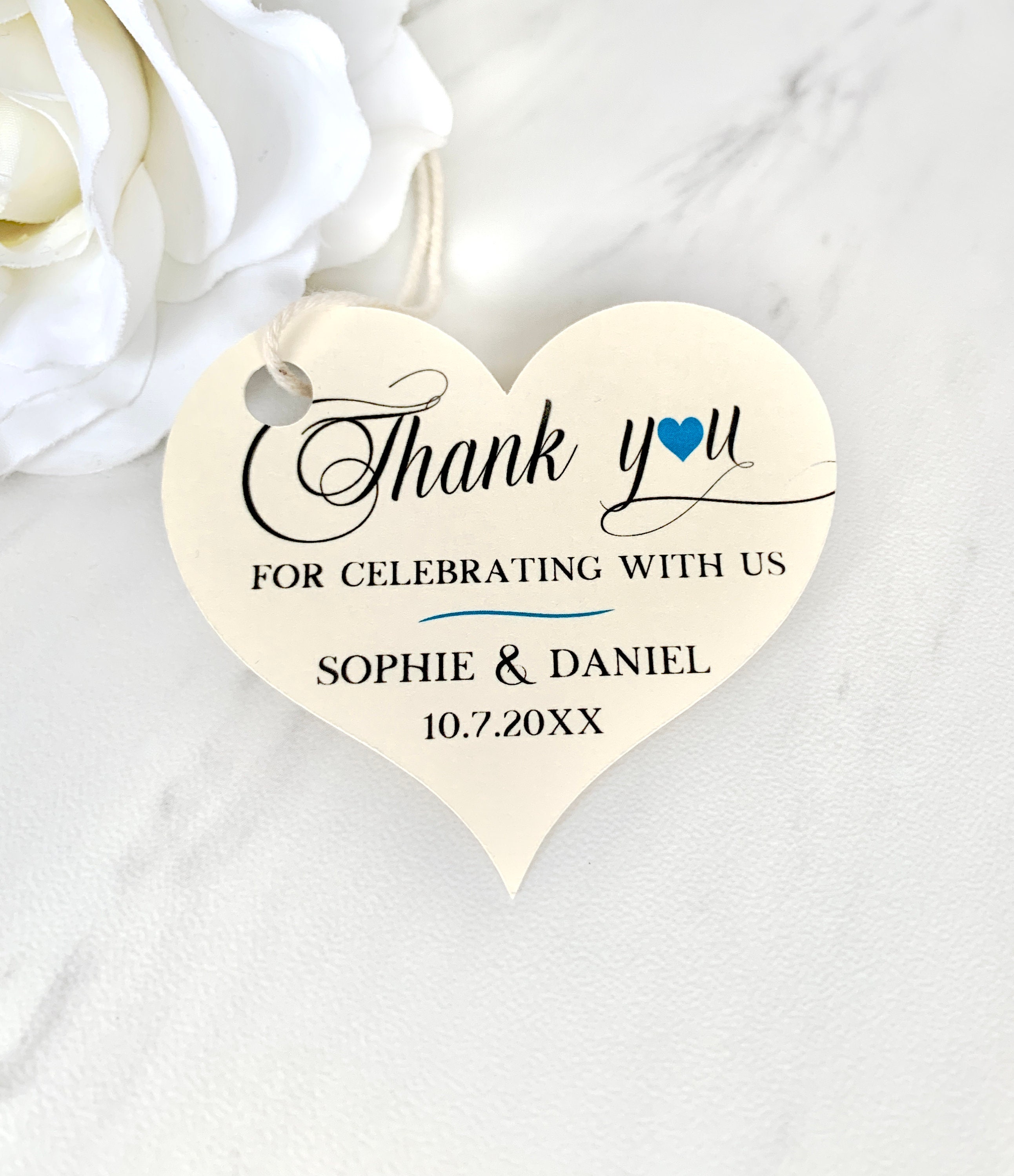 Wedding favor tags engagement labels thank you tags printed | Etsy