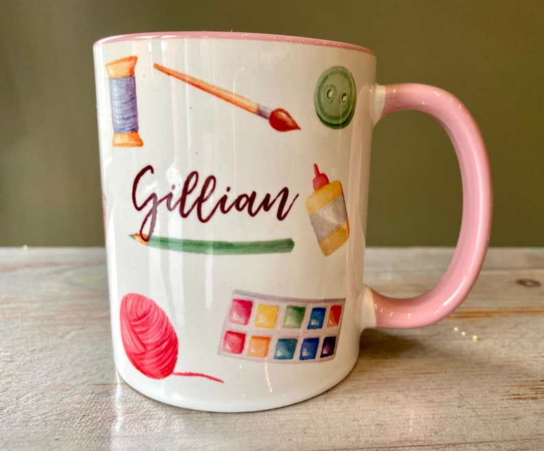 Personalised Crafter Craftaholic Mug for Her Gift for Sewing | Etsy