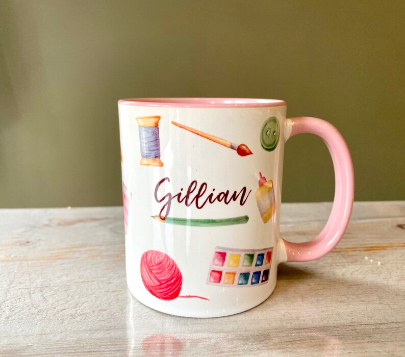 Personalised Crafter Craftaholic Mug for Her Gift for Sewing | Etsy