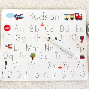 Custom Children's Placemat With Handwriting Practice Letters ...