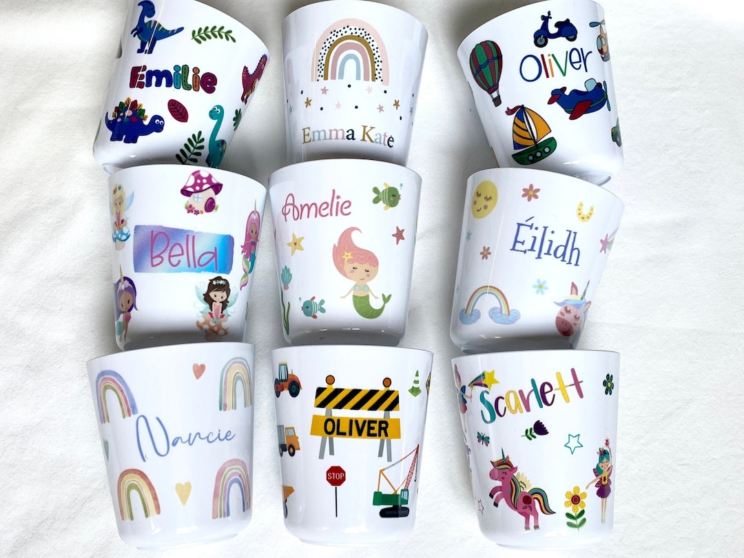Unbreakable Plastic Child's Cup Personalised Beaker / Gift for Toddler ...
