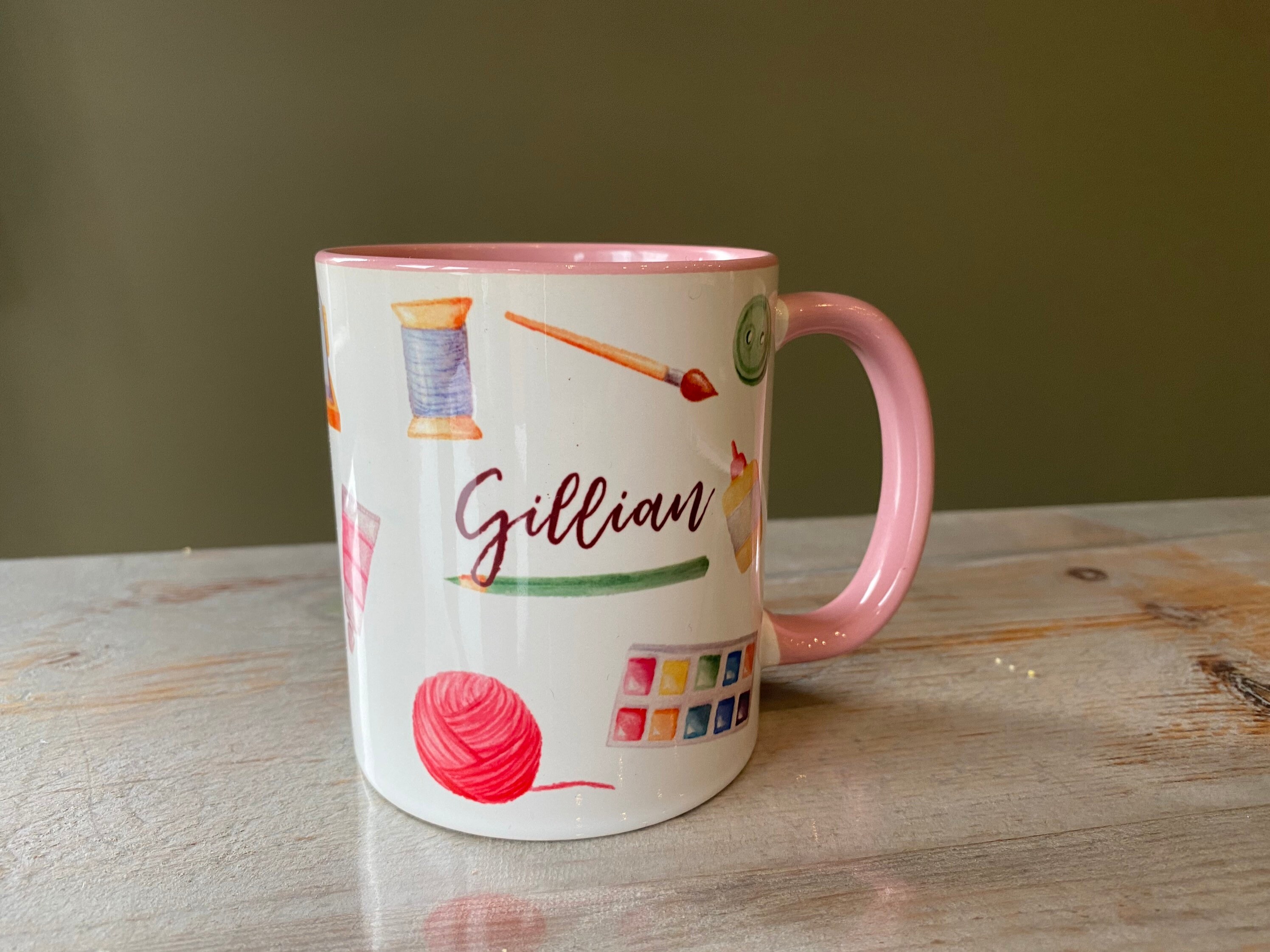 Personalised Crafter Craftaholic Mug for Her Gift for Sewing | Etsy