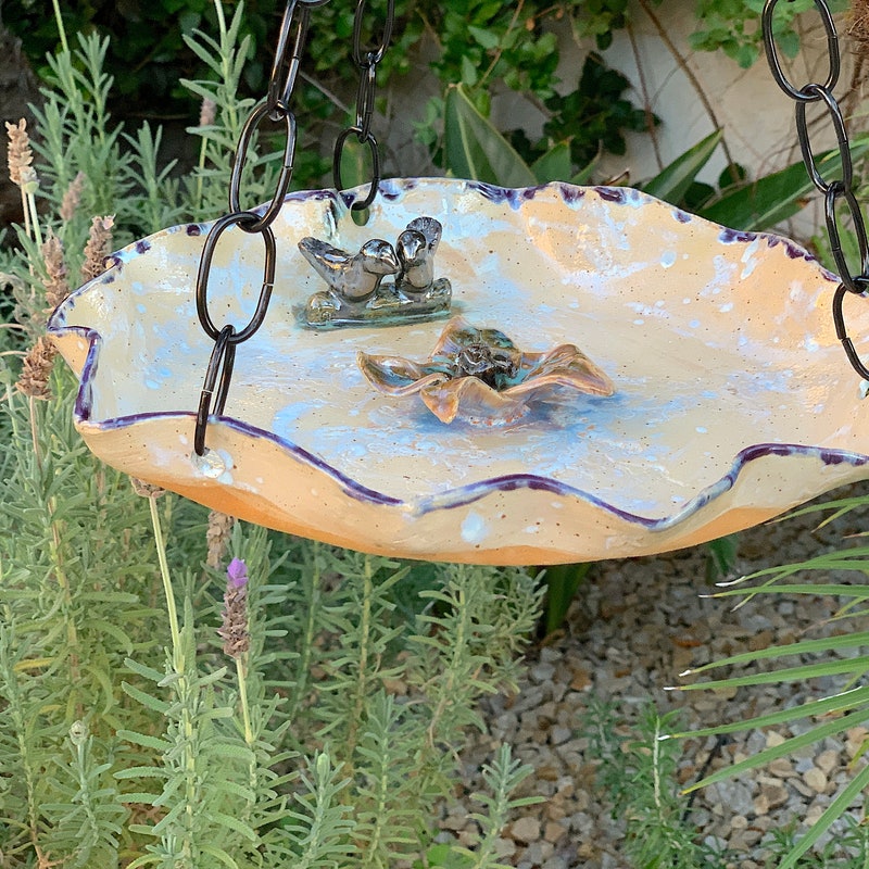 Pottery Bird Bath - Etsy