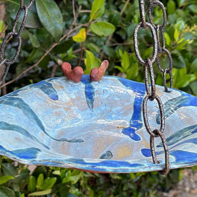 Pottery Bird Bath - Etsy