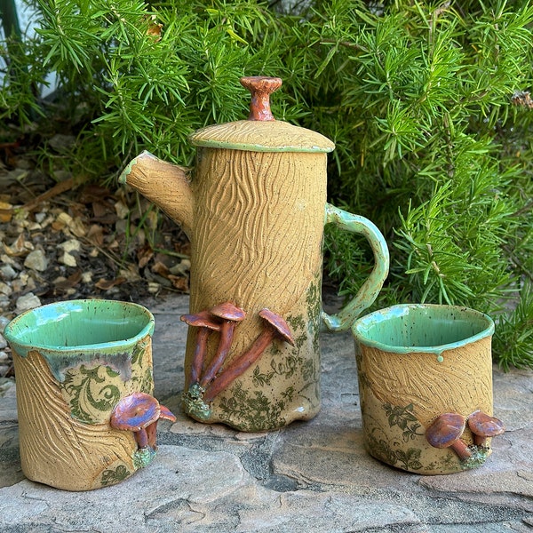 Mushroom Tea Set - Etsy