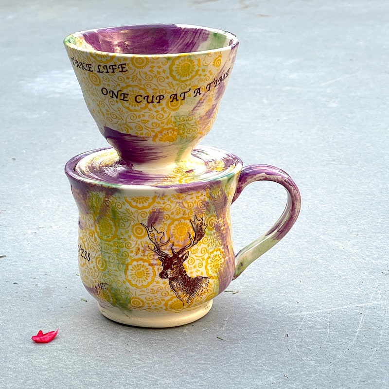 Pour Over Coffee Mug - Etsy