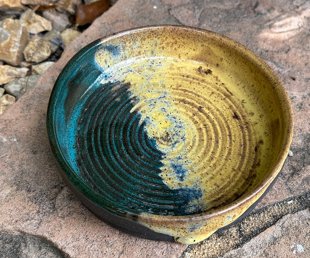 Garlic Grater Plate, Handmade Oil Dip Dish, Handmade Ceramic Garlic ...