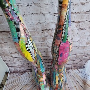 Painted Mannequin Legs, Collage Art, Abstract Art, Recycled Art, Mixed ...