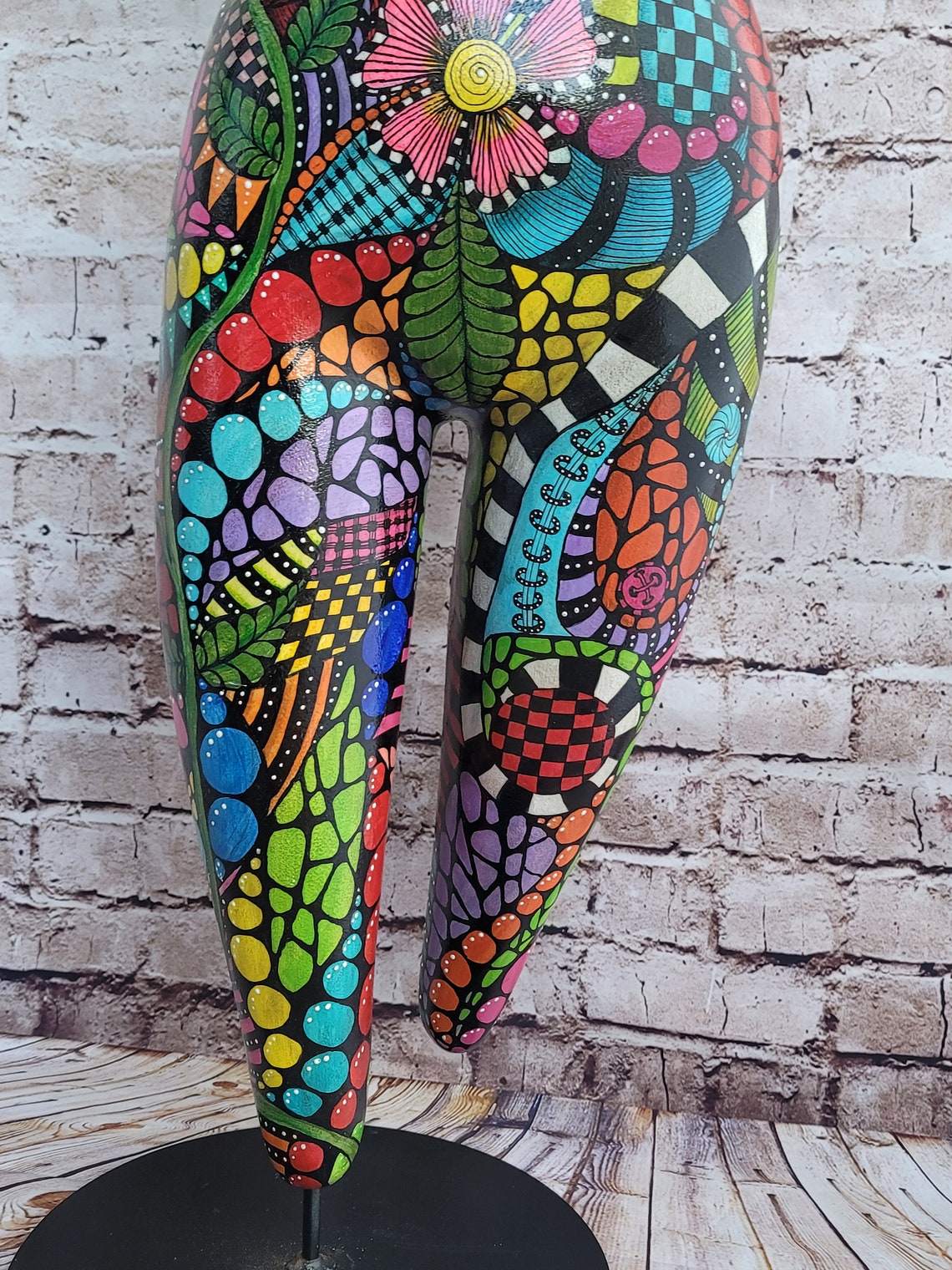 Painted Mannequin Torso Hand Painted Art Abstract Art - Etsy