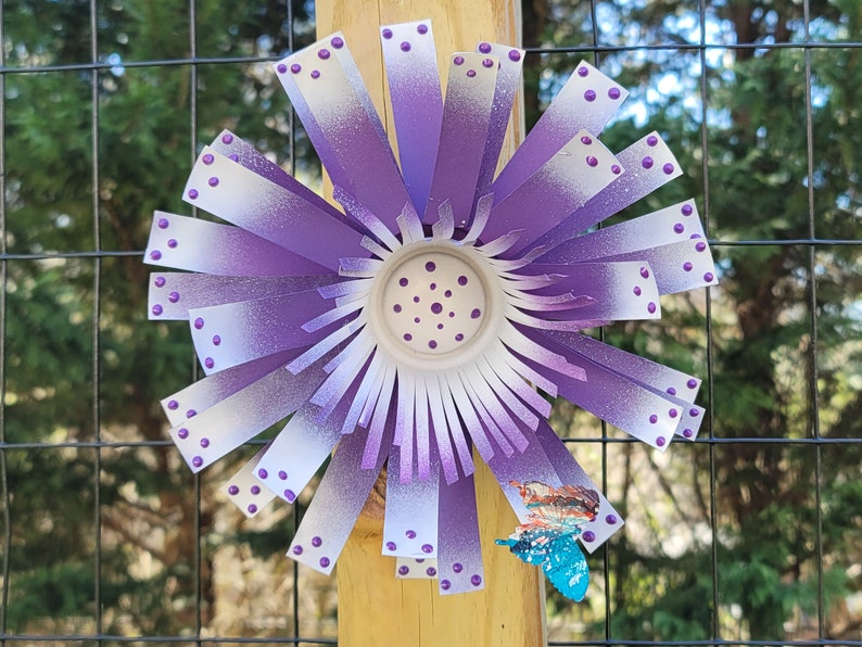 Recycled Aluminum Flowers Recycled Metal Flowers Garden Art - Etsy