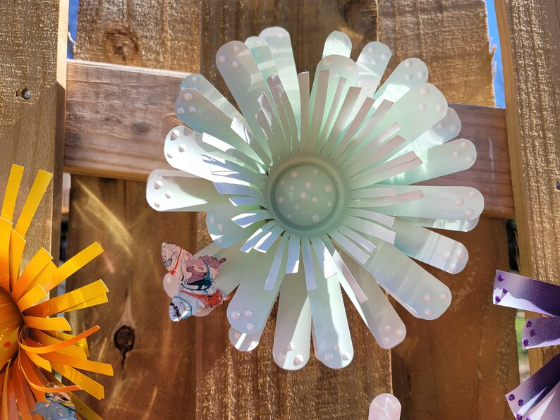 Recycled Aluminum Flowers Recycled Metal Flowers Garden Art - Etsy
