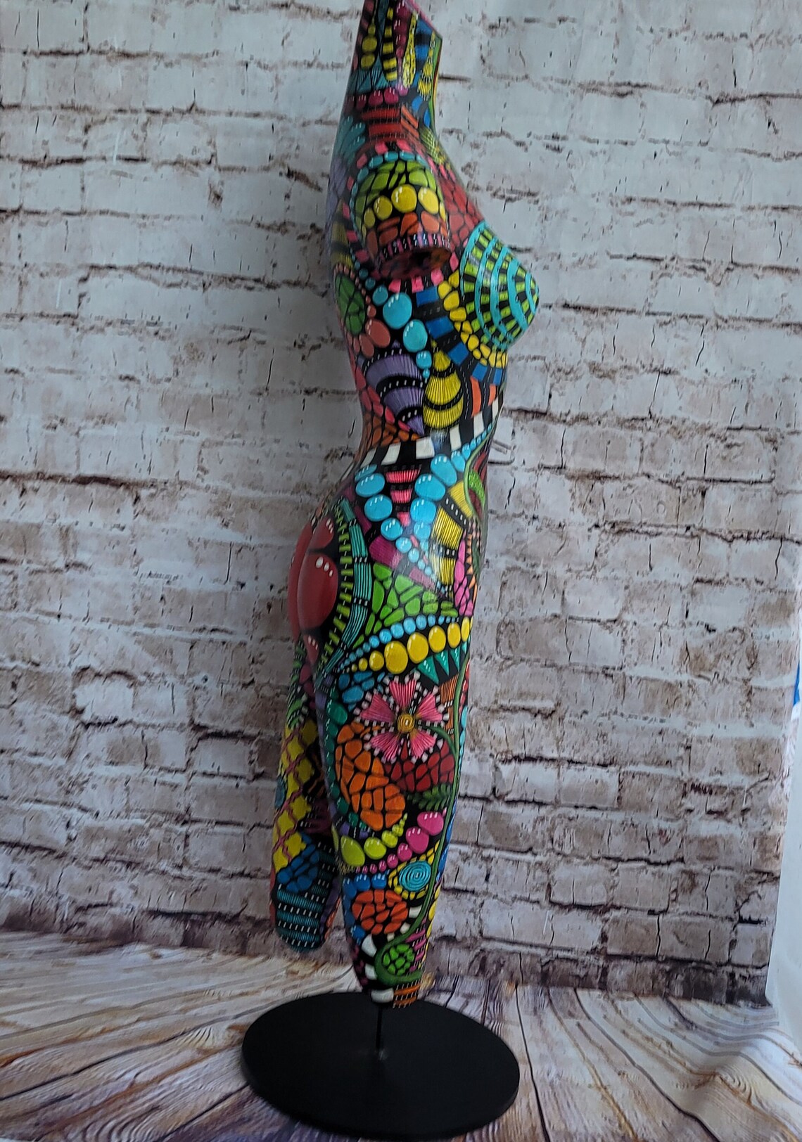 Painted Mannequin Torso Hand Painted Art Abstract Art - Etsy