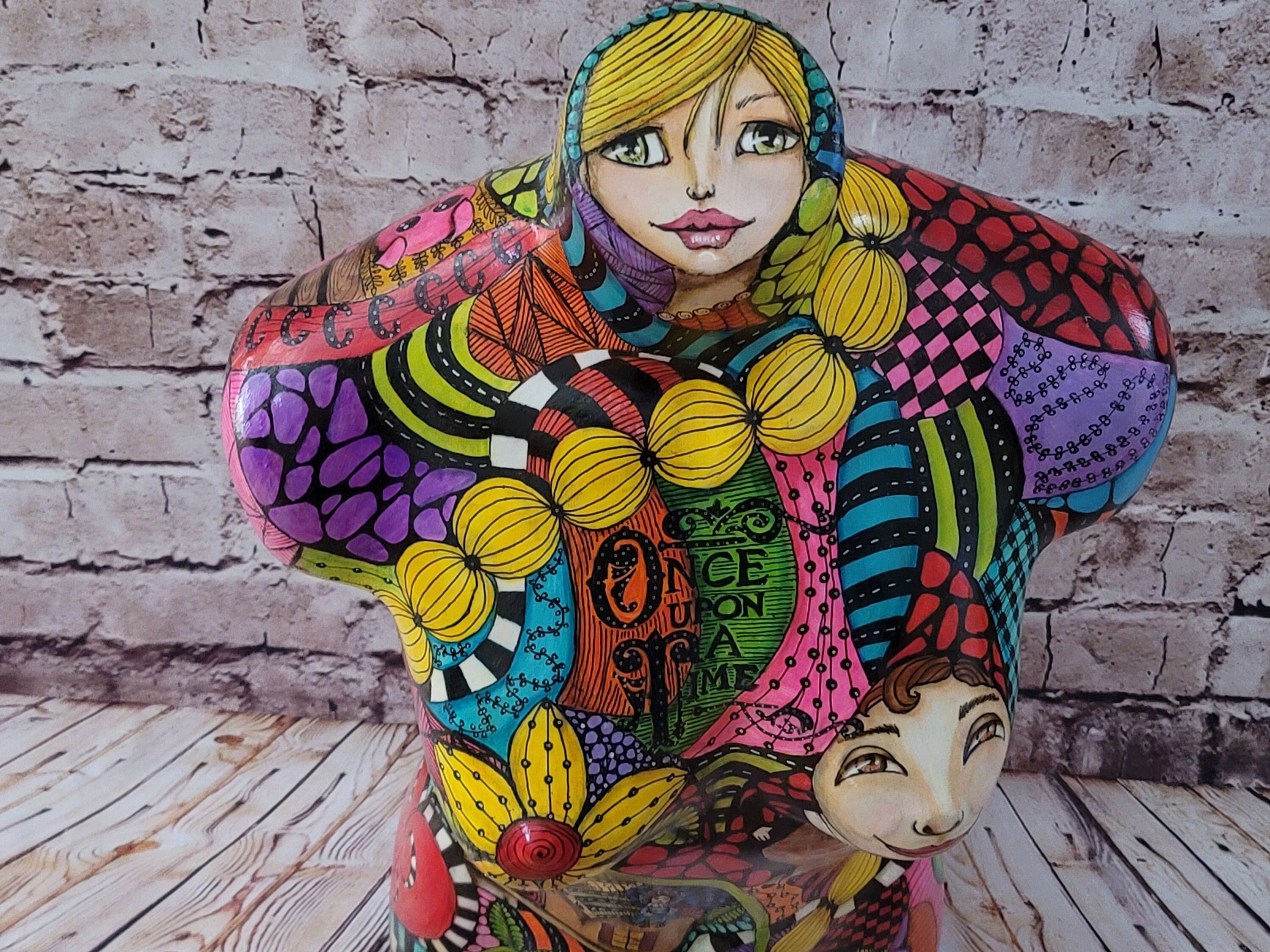 Painted Mannequin Hand Painted Art Abstract Art Altered - Etsy